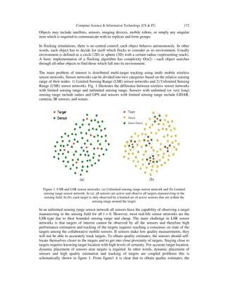 A CUSTOMIZED FLOCKING ALGORITHM FOR SWARMS OF SENSORS TRACKING A SWARM ...