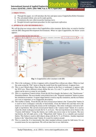 A Custom Robotic ARM In CoppeliaSim | PDF
