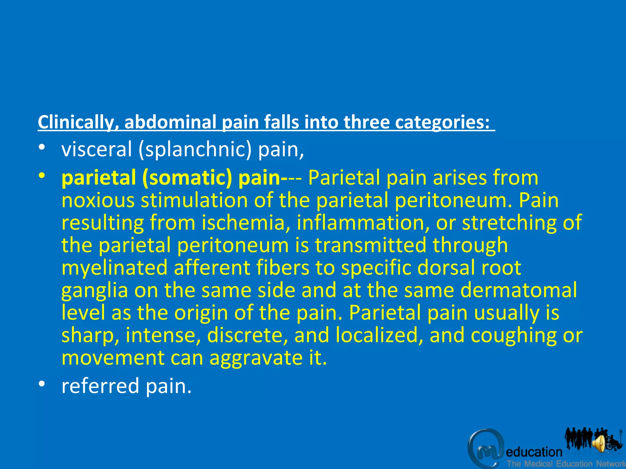 Acute Abdominal Pain in Children | PPT