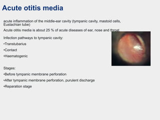 Acute and chronic middle otitis prophylaxis | PPT