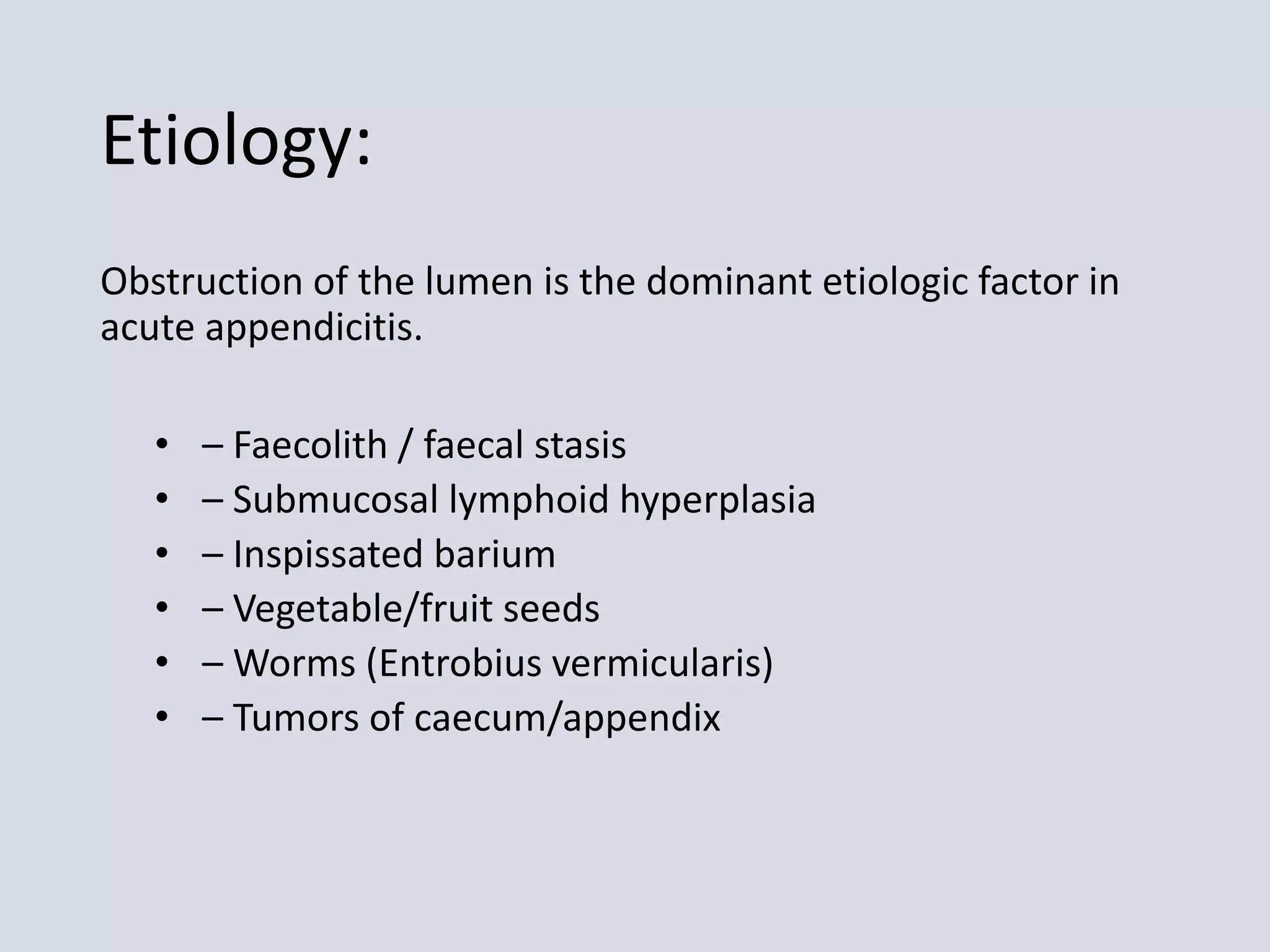 ACUTE APPENDICITIS | PPTX