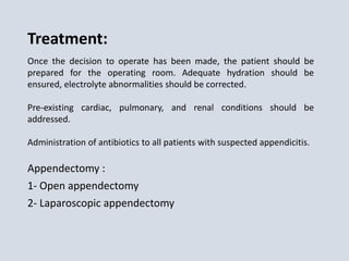 ACUTE APPENDICITIS | PPTX | Digestive Disorders | Diseases and Conditions