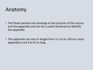 ACUTE APPENDICITIS | PPTX | Digestive Disorders | Diseases and Conditions