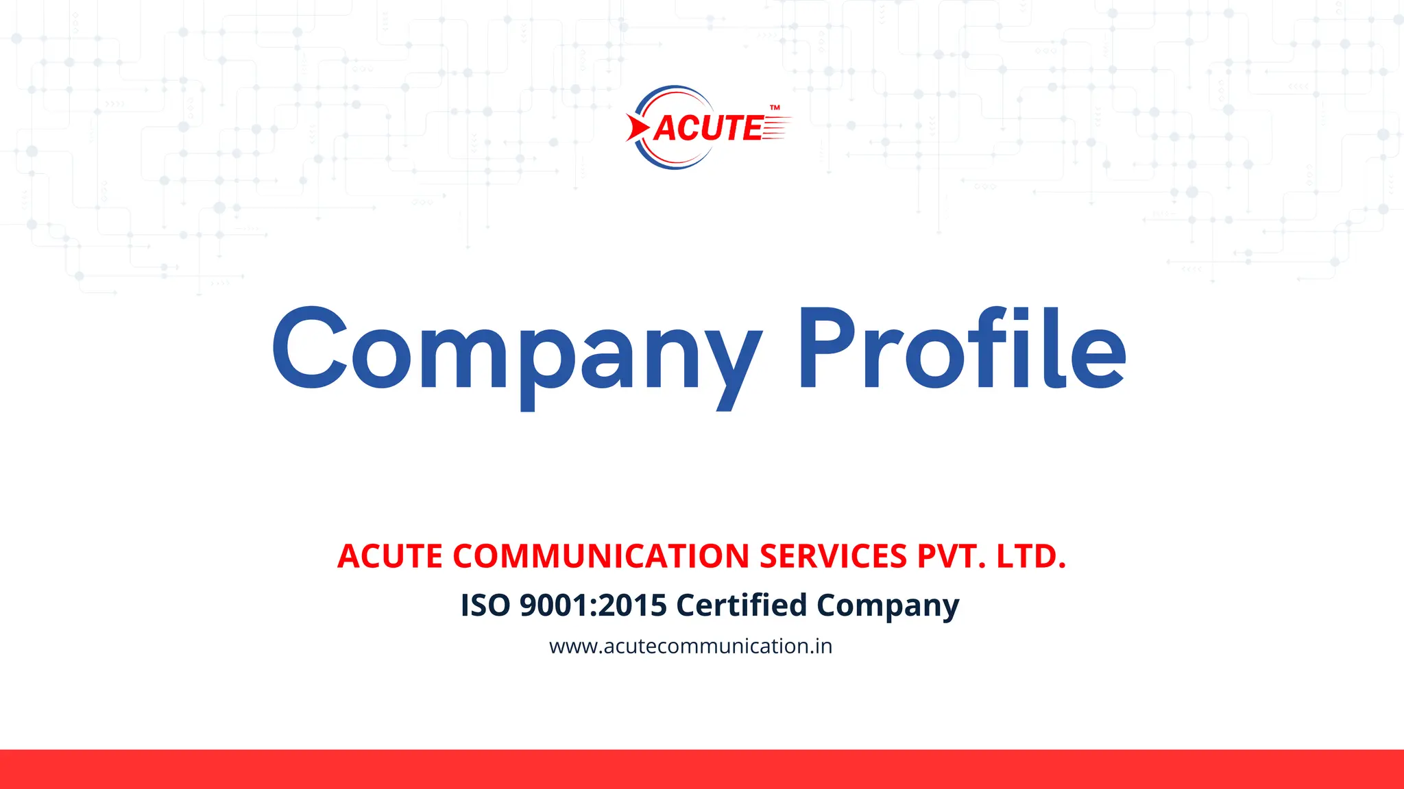 Acute Communication Services Pvt Ltd Company Profile AIS140 | PPT