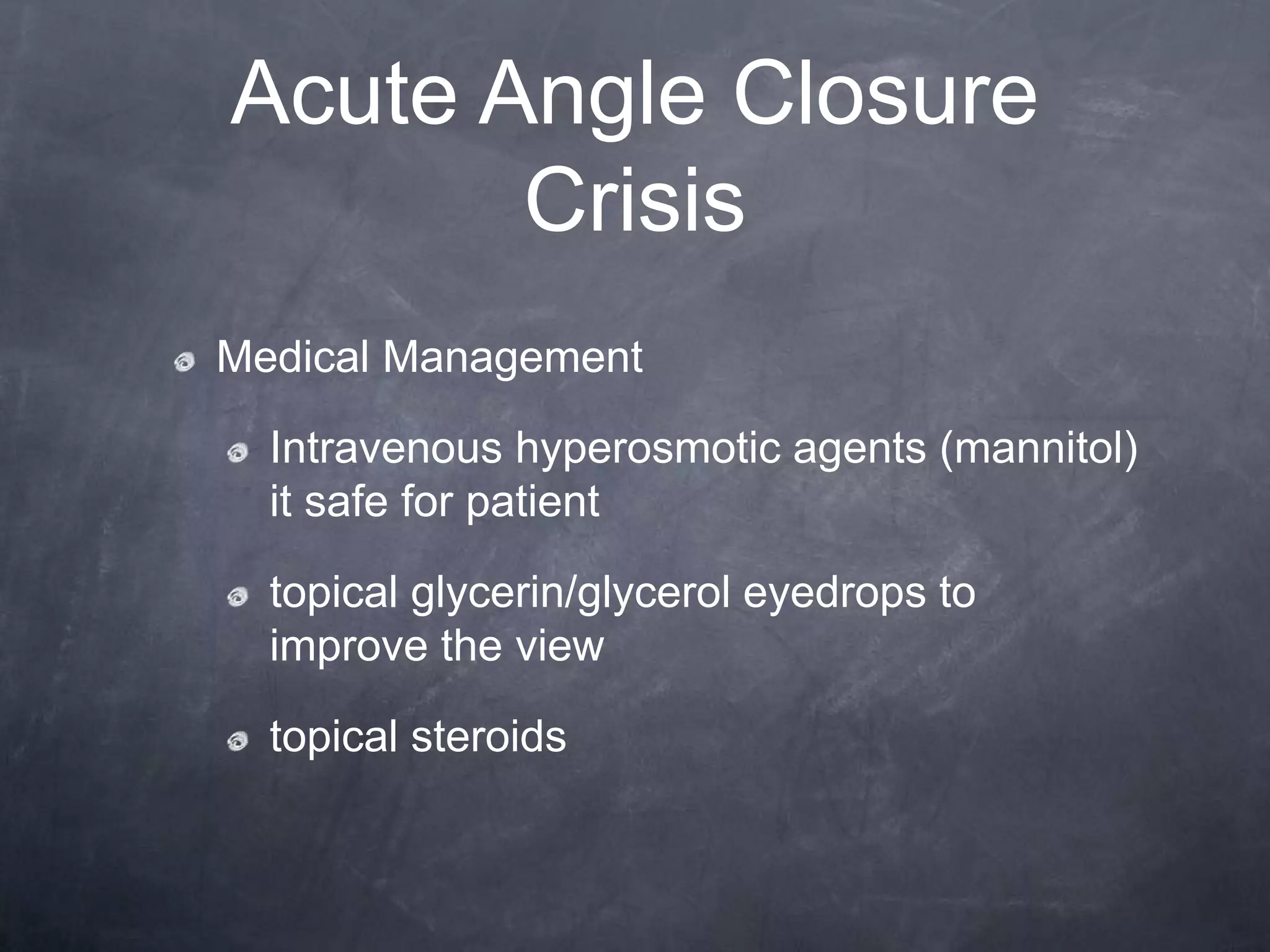 Acute Eye Conditions Glaucoma Ppt