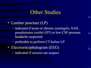 Acute Headache Mw | PPT