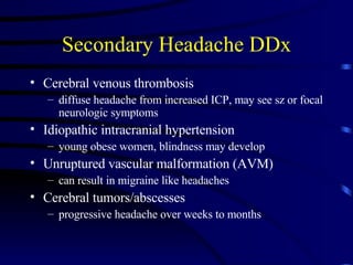 Acute Headache Mw | PPT