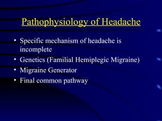 Acute Headache Mw | PPT