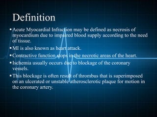 Acute myocardial-infraction | PPTX | Heart and Cardiovascular Diseases ...