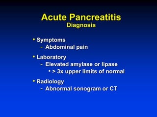 Acute Pancreatitis | PPT