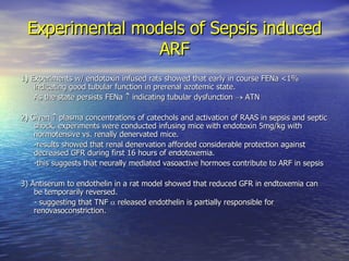 Acute Renal Failure And Sepsis | PPT