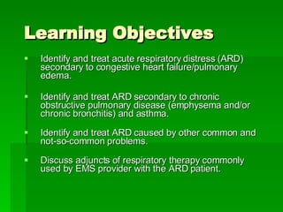 Acute Respiratory Distress Powerpoint | PPT | First Aid | Injuries