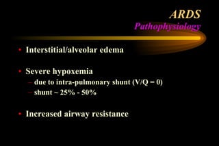 Acute Respiratory Distress Syndrome | PPT