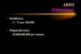 Acute Respiratory Distress Syndrome | PPT