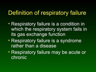 Acute Respiratory Failure | PPT