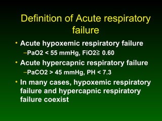 Acute Respiratory Failure | PPT