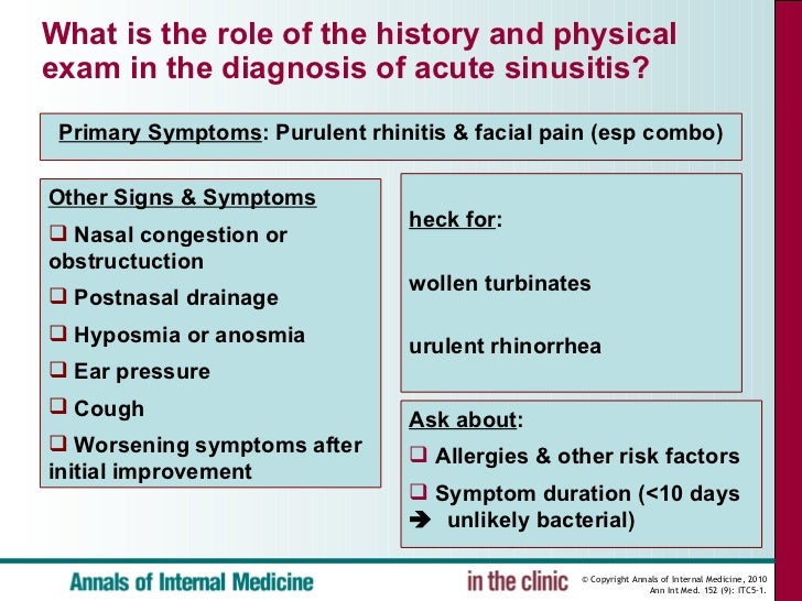 Acute sinusitis