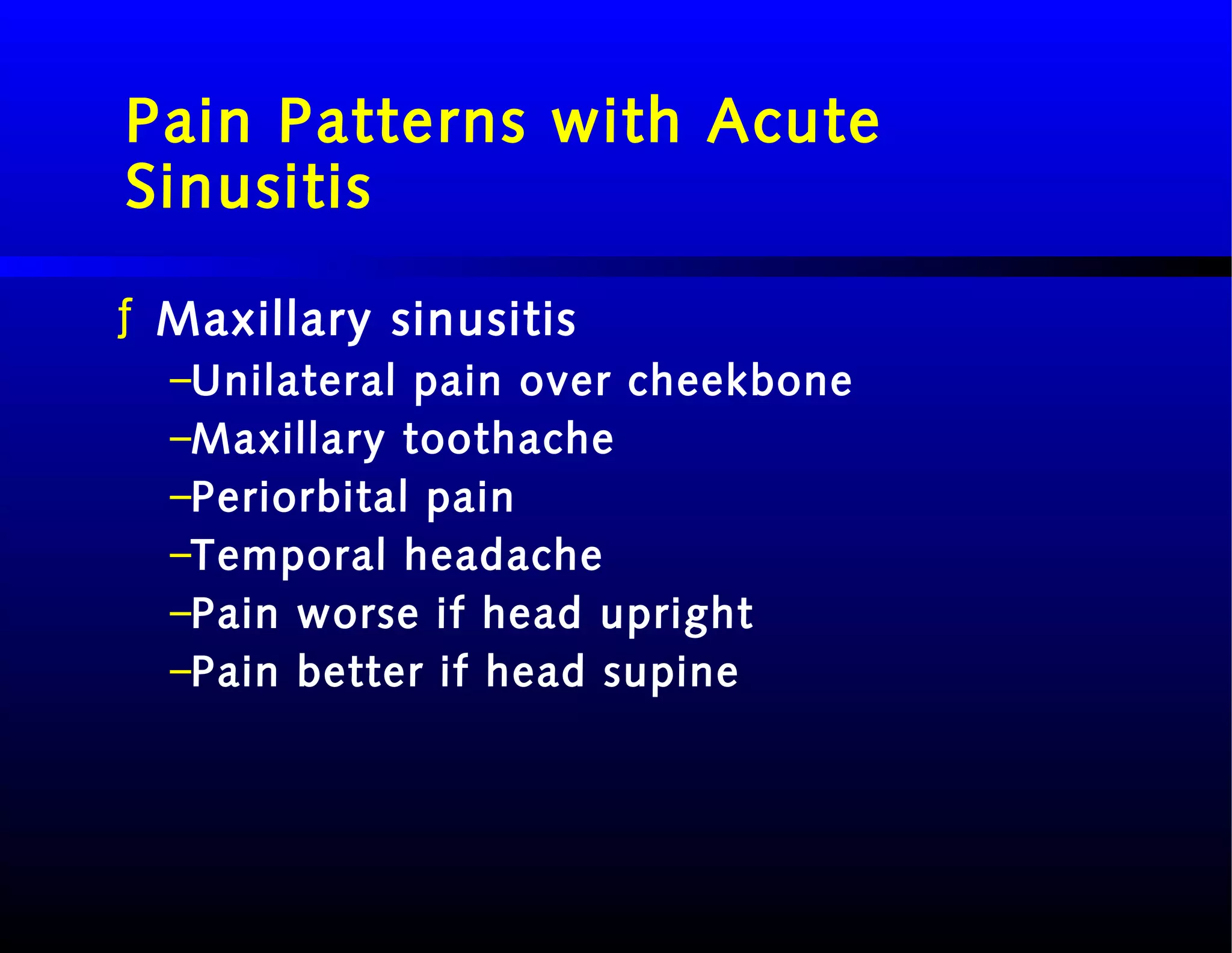 Acute sinusitis-diagnosis-management-and-complications.pre | PPT
