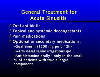Acute sinusitis-diagnosis-management-and-complications.pre | PPT
