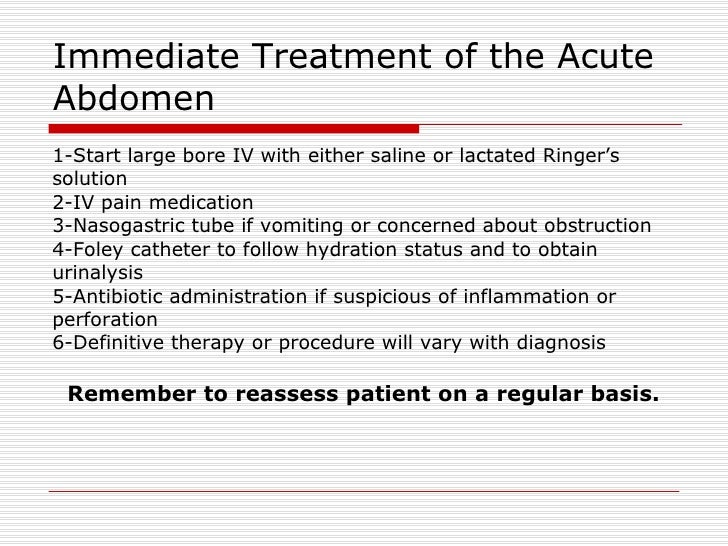 clinical course" Acute abdomen