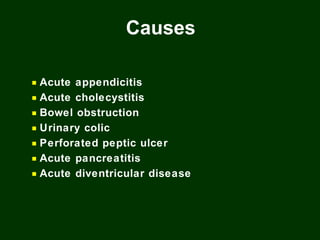 Acute abdomen | PPT