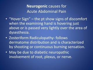 Acute abdomen | PPTX