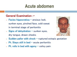 Acute abdomen | PPT