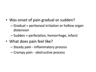 ACUTE ABDOMEN-CLINICAL PRESENTATION AND MANAGEMENT.pptx | Digestive ...