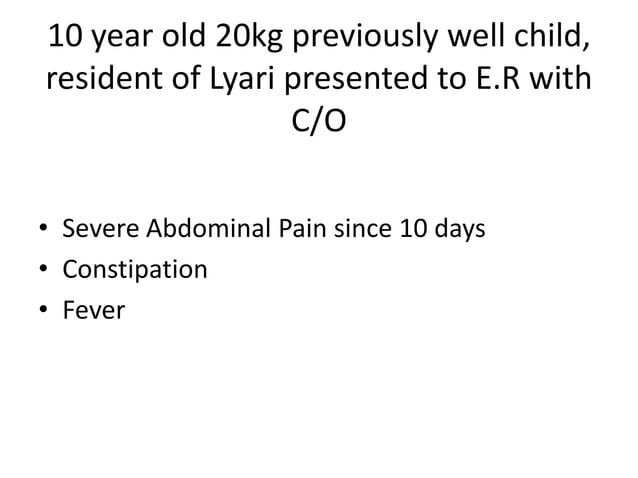 Ward case of Acute Abdomen without complication | PPTX
