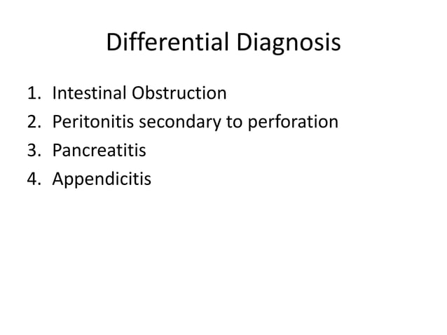Ward case of Acute Abdomen without complication | PPTX