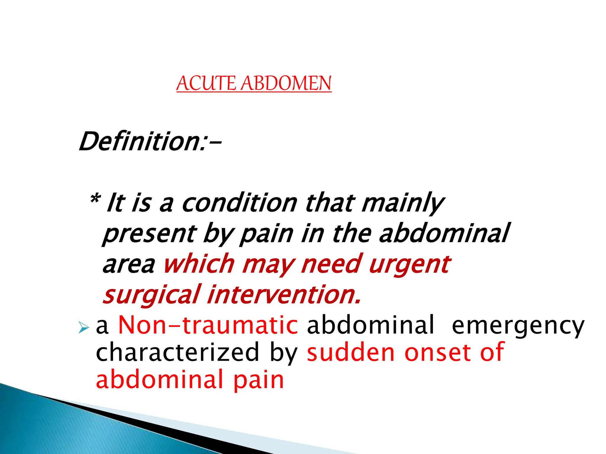 Emergency Assessment and managment of ACUTE ABDOMEN.ppt