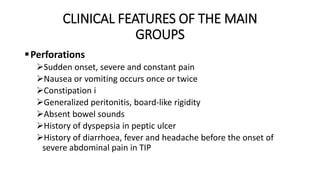 ACUTE ABDOMEN resident surgical presentation | PPT