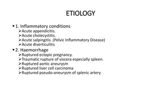 ACUTE ABDOMEN resident surgical presentation | PPTX