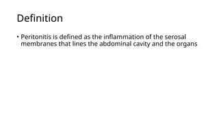 acute abdomen-peritonitis requiring a known | PPTX