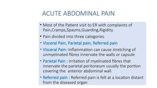 Acute abdomen case presentation ppt presentation | PPTX