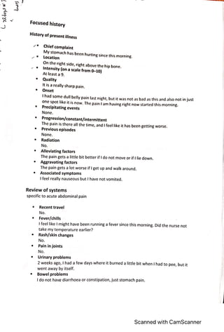 Acute abdomen appendicitis case | PDF