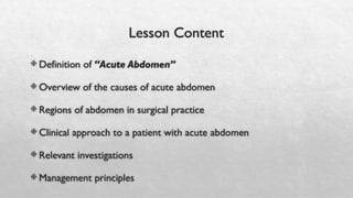 Acute Abdomen: Diagnosis & Management.pptx