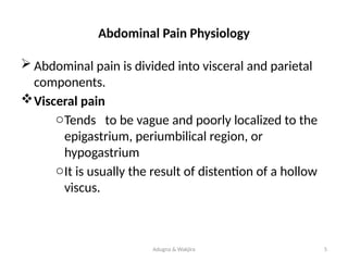 Approach to acute abdominal pain .pptx for medical students | PPTX