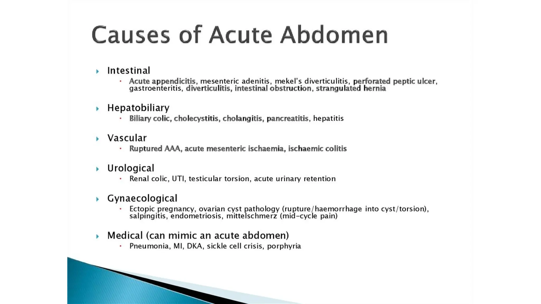 Acute abdomen power point presentat.pptx | Digestive Disorders ...