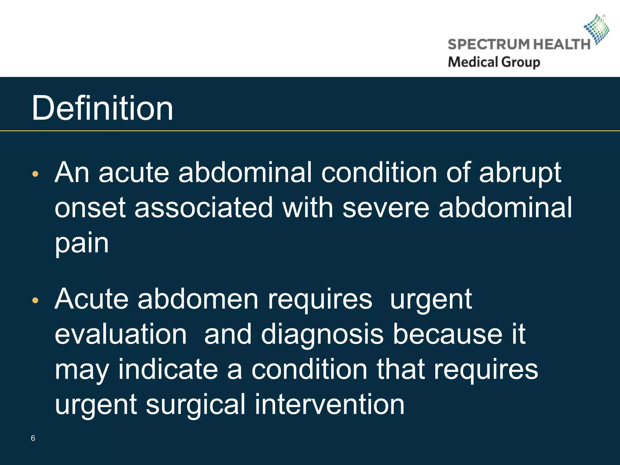 Acute Abdomen In The ICU | PPT