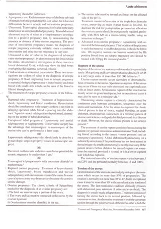 Acute abdomen obstetrics gynaecology | PDF