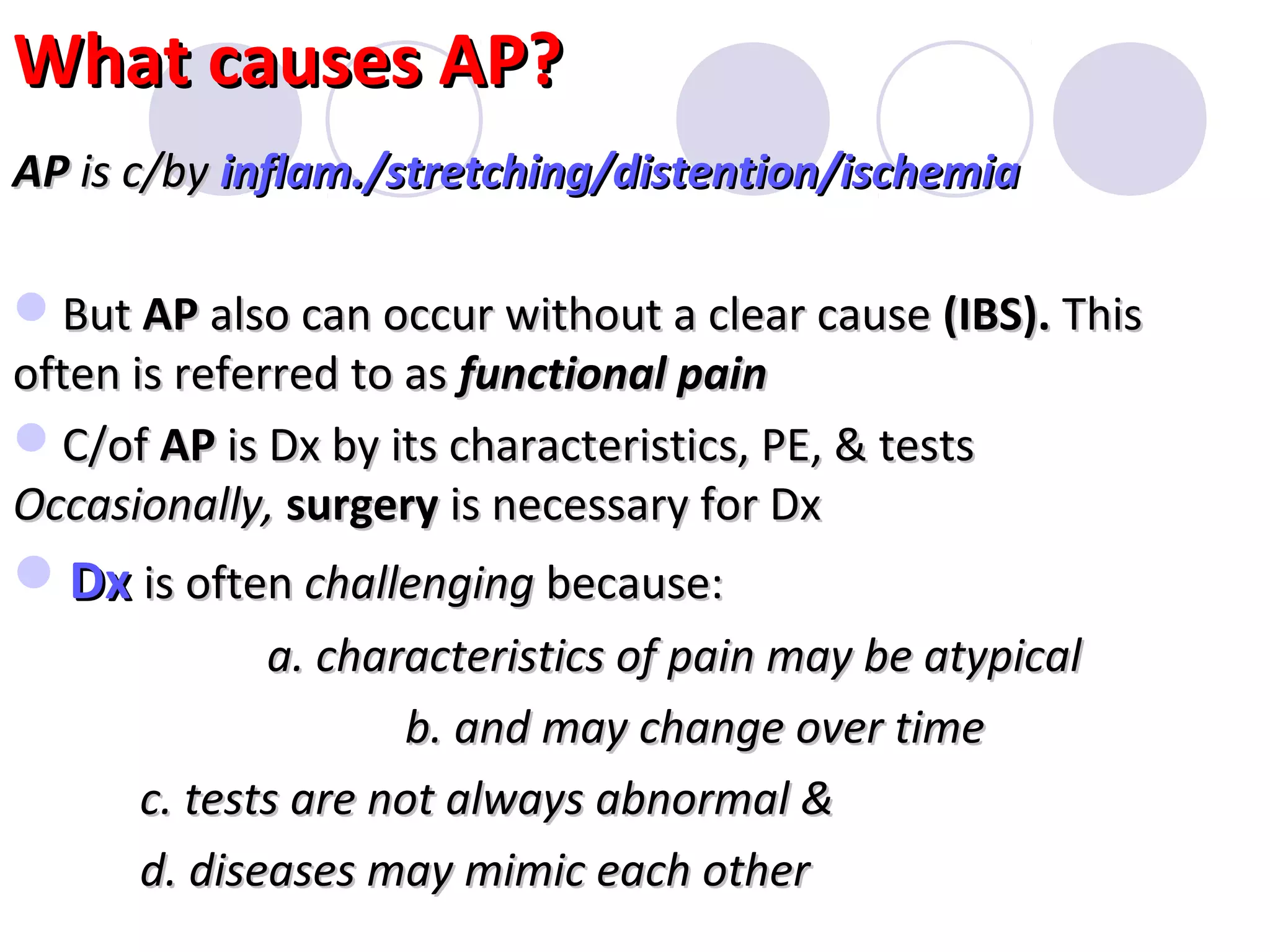 Acute abdominal pain | PPT