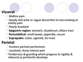 Acute abdominal pain | PPT
