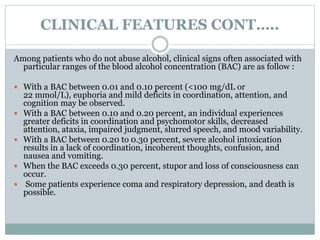 Acute acohol intoxicaion | PPTX