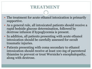 Acute acohol intoxicaion | PPTX