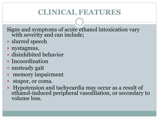 Acute acohol intoxicaion | PPTX