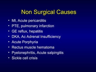 ACUTE ADOMEN AND APPENDICITIS for Surgery.ppt