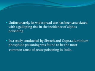 Acute aluminium phosphide poisoning | PPTX
