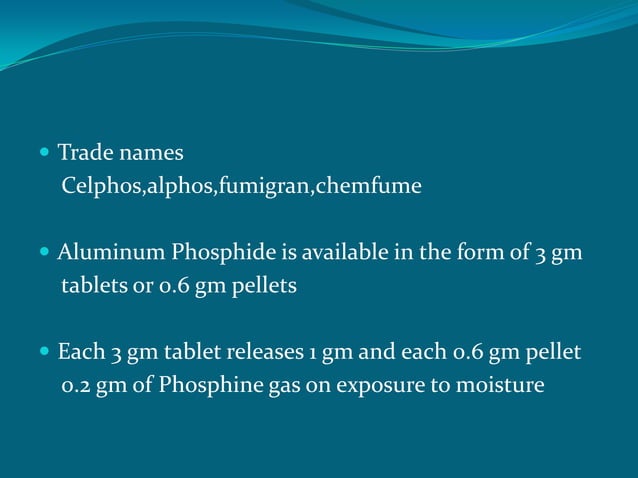 Acute aluminium phosphide poisoning | PPTX