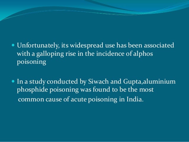 Aluminium Phosphide Poisoning – Aluminium phosphide poisoning – VDLBT